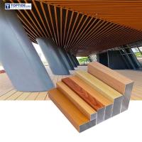 China SONCAP Powder Coating Metal Baffle Ceiling Strip For Decoration for sale