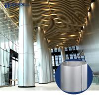 China Wall Mounted Metal Column Wrappers With Powder Coating Surface Treatment for sale