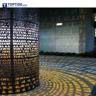 China Wall Mounted Metal Column Covers With Powder Coating Metal Pillar Claddings for sale