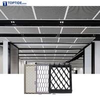 China Steel Building Cladding Materials Manufacturers 2 X 4 Aluminium Expand Mesh Ceiling Wall Panel for sale