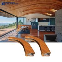 China Geometry Special Design Metal Linear Strip Ceiling Curved aluminum Baffle Ceiling for Building Materials for sale