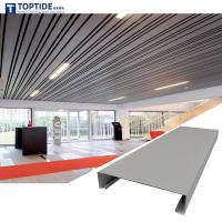 China Linear Shape Metal Strip Ceiling Powder Coated For Decoration Soundproofing for sale