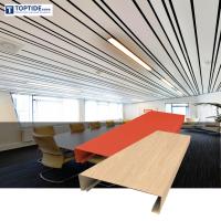 China Linear Shape Metal Strip Ceiling Powder Coated For Decoration Soundproofing for sale