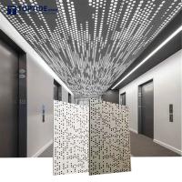 China Round Hole Punching Aluminum Suspended Ceiling Panel 400×600mm for sale