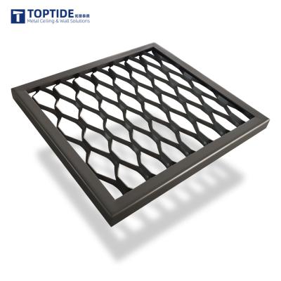 China Customizable Thickness Aluminum Mesh Ceiling Panels  Powder Coating for sale