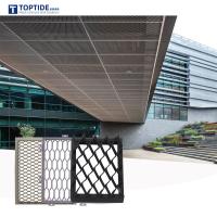 China Powder Coated Metal Mesh Ceiling Panel Customized Shape / Color ISO9001 Certified for sale