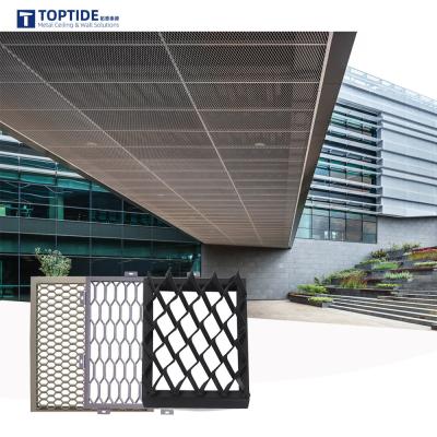 China Powder Coated Metal Mesh Ceiling Panel Customized Shape / Color ISO9001 Certified for sale