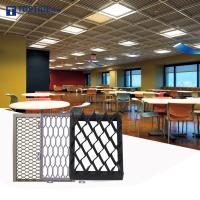 China Customized Hole Size Aluminum Mesh Ceiling Panel For ISO9001 Accredited Installations for sale