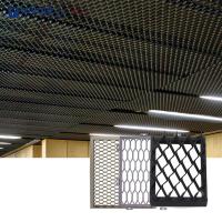 China Fireproof Powder Coated Aluminum Mesh Ceiling Panel Customized Edge Treatment Custom for sale