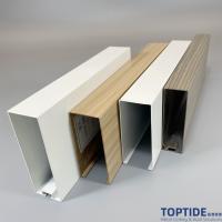 China RAL9016 Hanging U Shape 100mm Linear False Ceiling Square Tube for sale