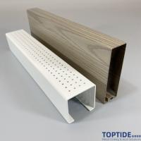China RAL9016 Hanging U Shape 100mm Linear False Ceiling Square Tube for sale