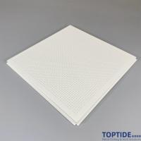 China Decorative Steel T24 Lay In Perforated Ceiling Planks Exterior Corrugated Metal Ceiling for sale