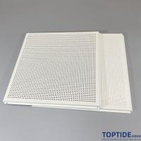 China Decorative Steel T24 Lay In Perforated Ceiling Planks Exterior Corrugated Metal Ceiling for sale