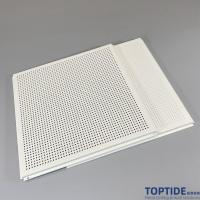 China Decorative Steel T24 Lay In Perforated Ceiling Planks Exterior Corrugated Metal Ceiling for sale