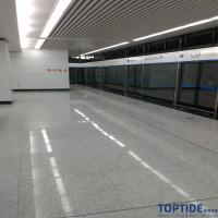 China Interior Architectural Timber Slat Metal Panel Decorative Suspended Baffle Ceiling Installation for sale