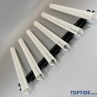 China Hanging Acoustical Ceiling Baffles Perforated Sound Absorption Round Tube Ceiling Tiles for sale