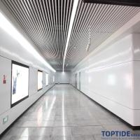 China Interior 1.2mm Concealed Wood Look Fireproof Ceiling Board For Hall for sale