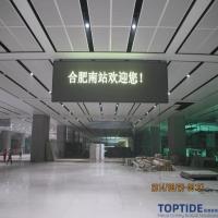 China Acoustic False Metal Triangle Ceiling Tile Railway Station Galvanized Steel Mesh Panel for Airport for sale