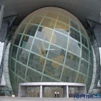 China 2mm Windproof Double Curved Aluminum Decorative Panel For Outdoor Eaves for sale