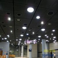China Diamond Mesh Suspended Matal Ceiling Buidling Floating Aluminium Wire Panels With Frame for sale