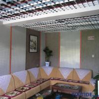 China Bright Colorful Aluminium Square Open Cell Ceiling 24 X 24 Black Grid Ceiling Install With Profile T Bar for sale