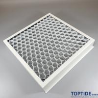 China Unique Design Metal Honeyconb Hook on Ceiling Panel Hexagon Shape Ceiling Tiles for Ceilings and Walls for sale