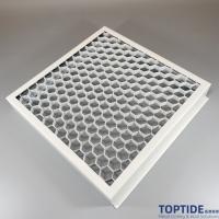 China Commercial Metal Wire Drop Ceiling Tiles 2 x 4 Building Aluminium Hook on Hexagon Mesh Ceiling Board for sale