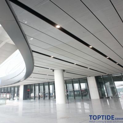China Architecture Pressed Metal Lieanr Grid Ceiling for Building Decorative Aluminium Wire Mesh T Bar Ceiling for sale