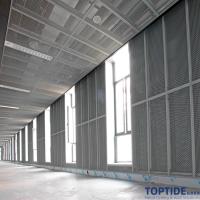 China TOPTIDE Multifunctional 2mm Steel Metal Mesh Ceiling Panel Square for sale