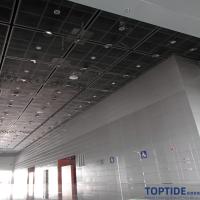 China RAL 9016 Traffic White Hexagon Wire Mesh Aluminium Wall and Ceiling Panels for Indoor Cladding Board for sale