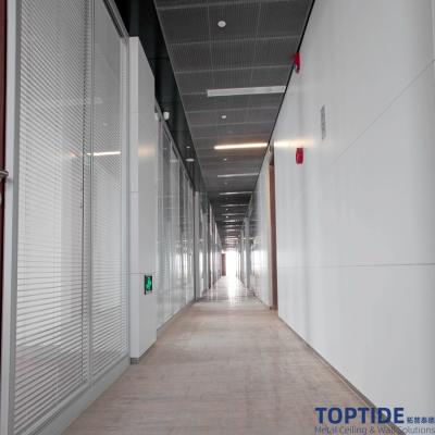 China White Acoustic 24 x 48 Inch Square Ceiling Tiles with Diamond Shape Holes for Airports Stations for sale