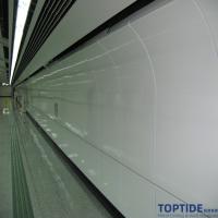 China Waterproof Commercial Metal Suspended Ceiling Tiles 24 x 48 Perforated White Aluminium Metro Panel for sale