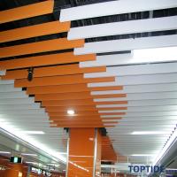 China Customized Metro Station Linear Ceiling Strip 6063 Aluminium Profile Suspended Metal Hanging Ceiling for sale