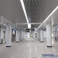 China Acoustic Absorption RAL9016 150mm Metal Baffle Ceiling Stainless Steel for sale