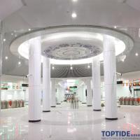 China CE Silver Fire Resistant 3.0mm White Metal Ceiling Tiles For Hotel Hall for sale