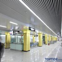 China CE Silver Fire Resistant 3.0mm White Metal Ceiling Tiles For Hotel Hall for sale