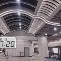 China Square Punching Hanging Cloud Ceiling Board Special Design Customized White Passage Ceiling Panel for sale