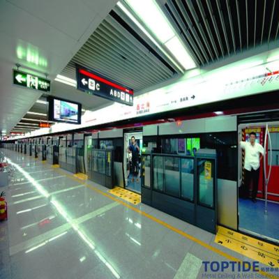 China Water Drip Shape Aluminium Profile Strip Ceiling Architecture Wall Ceiling Linear Panel for Open Space for sale