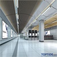 China CTC Certificate 1.5mm Linear Metal Baffle Ceiling For Interior Decoration for sale