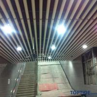 China Coloured Decorative Suspended Linear Ceiling Tiles Curved Custom Made Aluminium Profile Round Pipe for sale