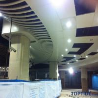China Coloured Decorative Suspended Linear Ceiling Tiles Curved Custom Made Aluminium Profile Round Pipe for sale