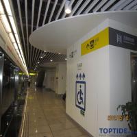China CTC Bright Yellow Aluminum Porch Column Covers Materials Decorational Interior Metal Wall Cladding Panels for sale