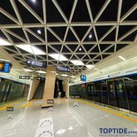 China Extrusion Traingle 1.0mm 30×80 Woodgrain Acoustic False Ceiling Tiles for sale