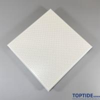 China CE Interior Decoration 500mm Perforated Aluminum Ceiling Panels Square for sale