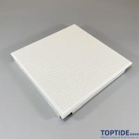 China Aluminium Suspended Metal Ceiling Tiles 2 x 2 Perforated Office False Clip Snap in Ceiling Panels Price for sale