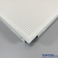 China Aluminium Suspended Metal Ceiling Tiles 2 x 2 Perforated Office False Clip Snap in Ceiling Panels Price for sale