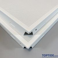 China Perforated 600mm RAL9016 Clip In Ceiling System Noise Reduction for sale
