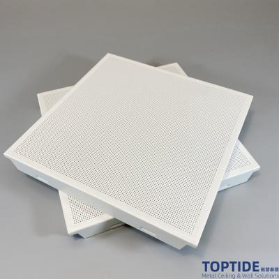 China Perforated 600mm RAL9016 Clip In Ceiling System Noise Reduction for sale