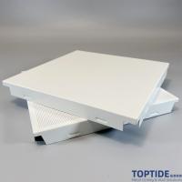 China Plain / Perforated Aluminium Suspended Ceiling Boards Building Decorative Wall Ceiling Materials for sale