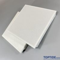 China RAL Colors 1.5mm 300×300mm Aluminum Fireproof Ceiling Board Square for sale